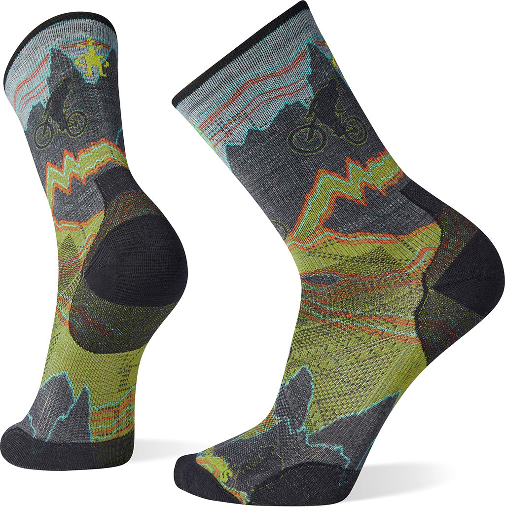 Smartwool Cycle Zero Cushion Print Crew Socks - Unisex | Altitude Sports