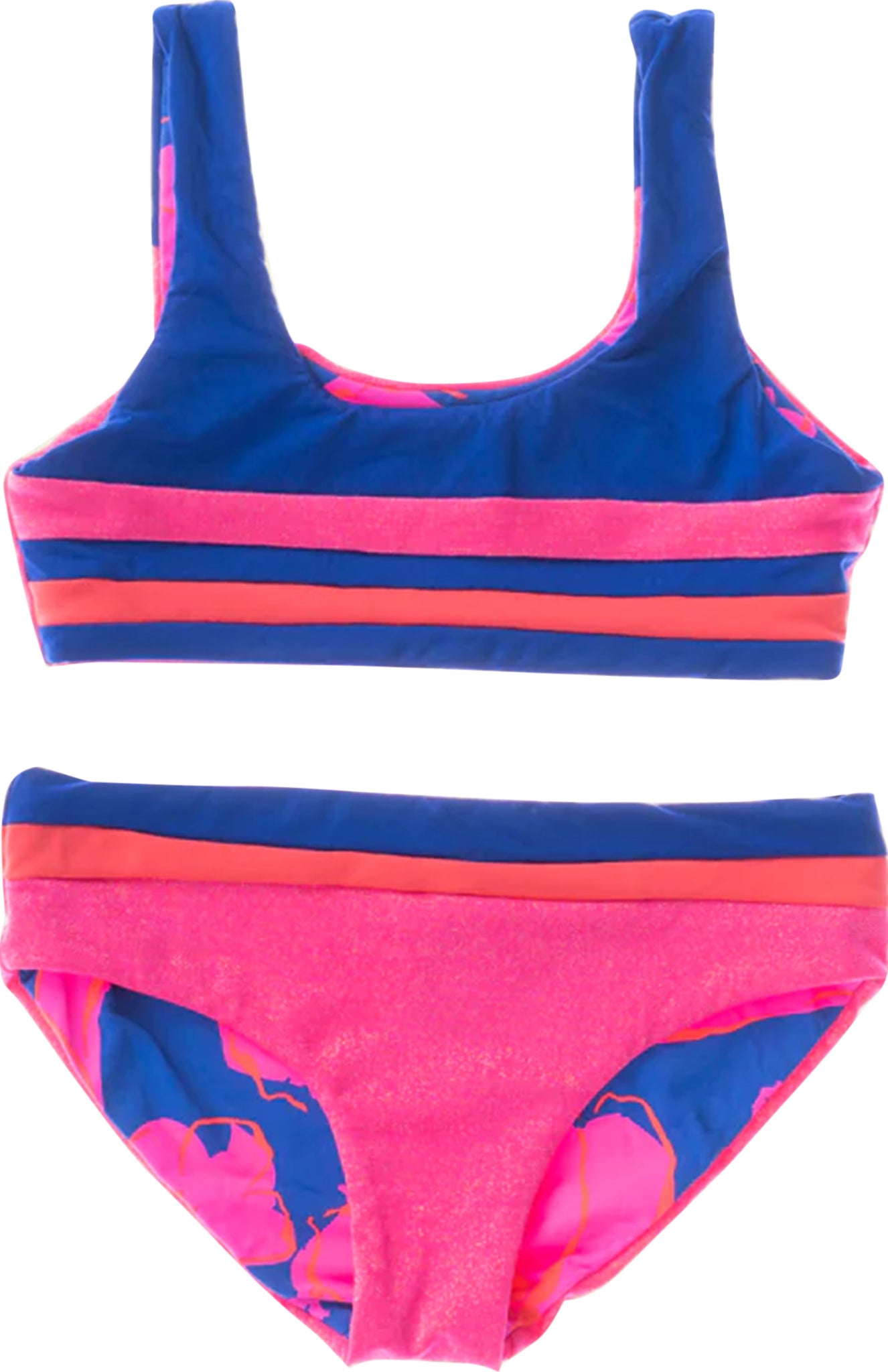 Maaji Hot Fushia Iceland Reversible Bikini Set - Girls | Altitude Sports