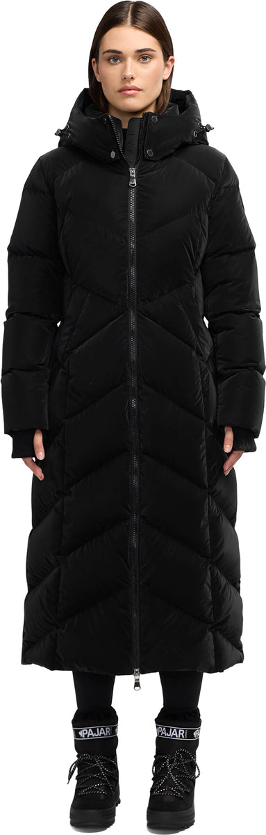 Pajar Hella Long Inverted Chevron Quilted Puffer Jacket - Women's ...
