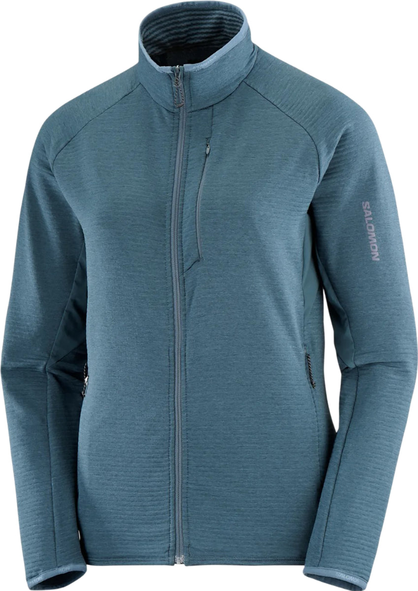 Salomon Essential Lightwarm Full Zip Midlayer Jacket - Women's ...