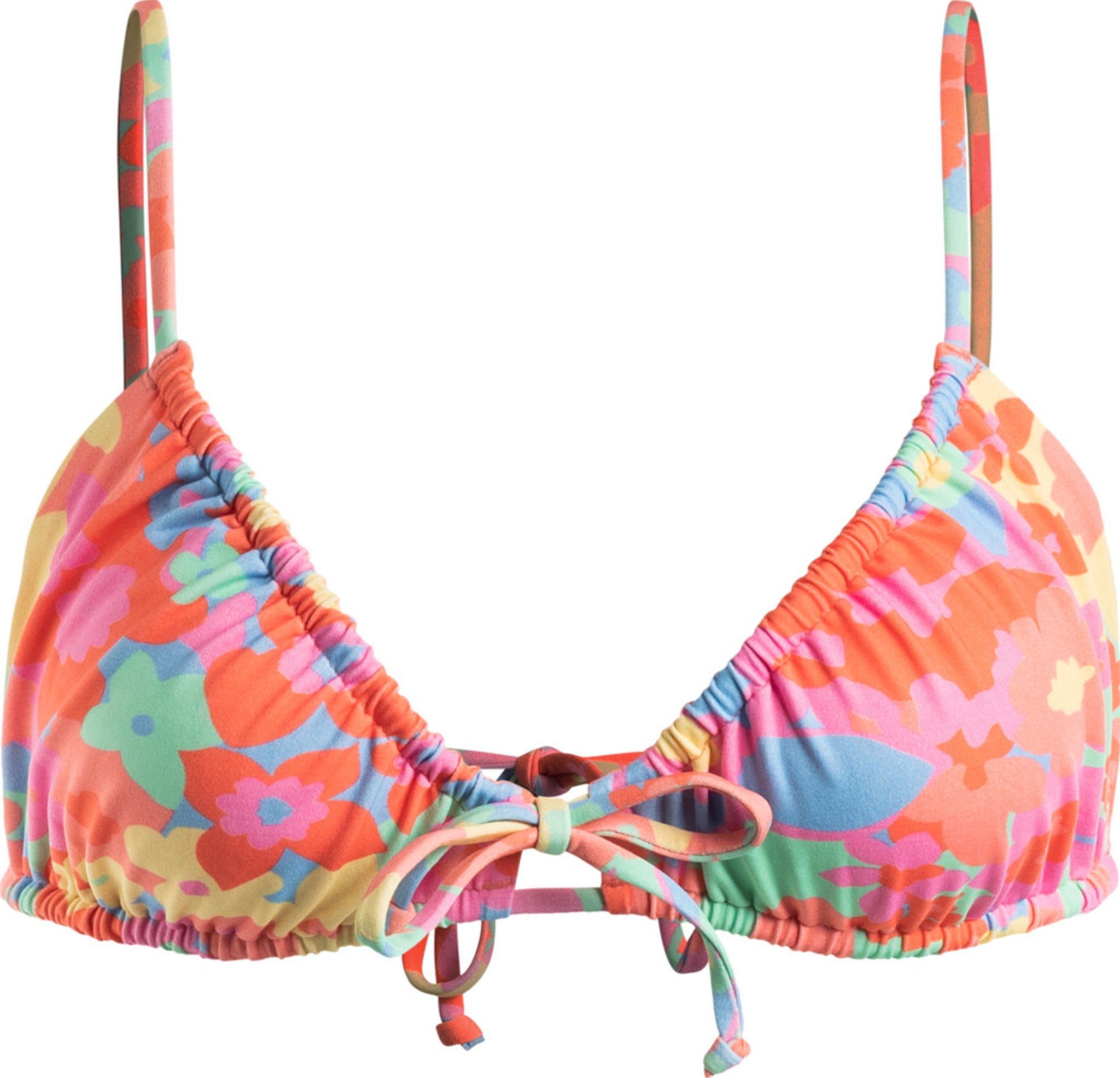 Billabong Coast Is Clear Ruched Triangle Bikini Top - Women's ...