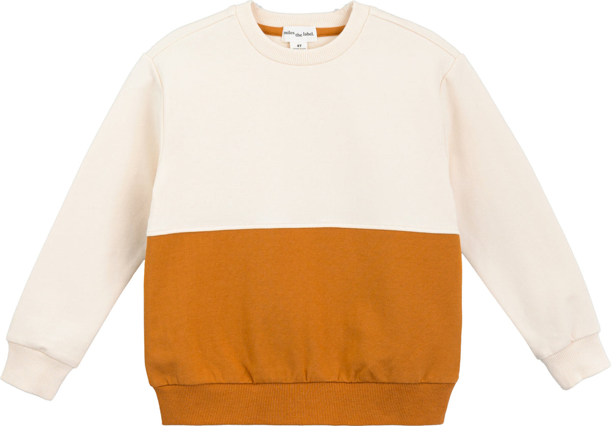 Miles The Label Colorblock Long Sleeve Sweatshirt - Boys | Altitude Sports