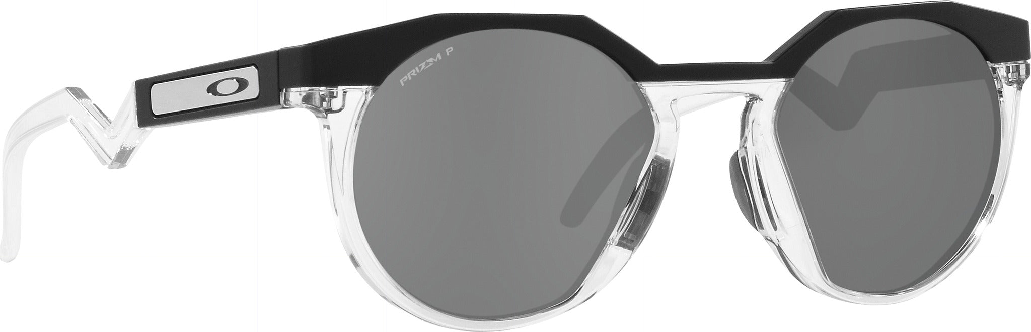 Oakley HSTN Sunglasses - Matte Black Clear - Prizm Black Iridium Polarized Lens - Unisex ...