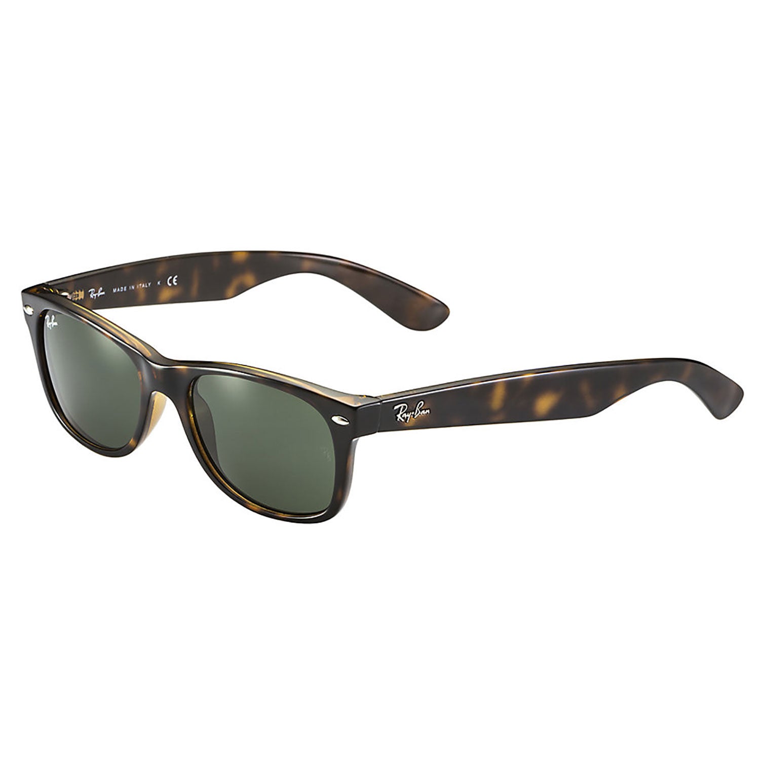 Ray Ban New Wayfarer - Tortoise Frame - Green Classic G-15 Lens | Altitude Sports