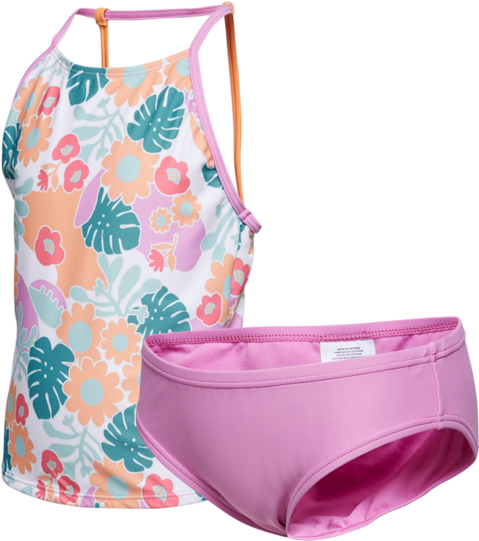 Speedo Printed High Neck Tankini Set - Girls | Altitude Sports