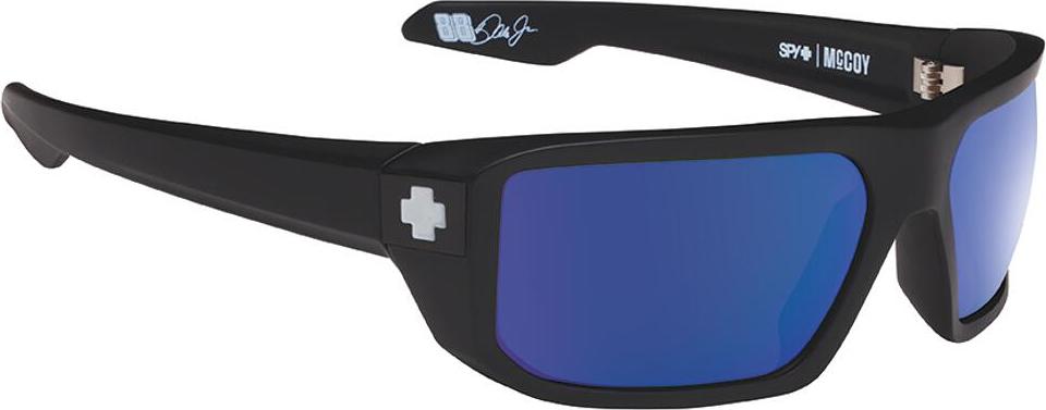 Spy Mccoy Matte Black - Happy Bronze Polar with Blue Spectra Lens - Men ...