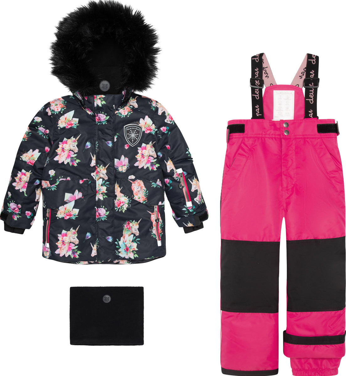 Deux par Deux Printed Unicorns Two Piece Snowsuit - Little Girl ...