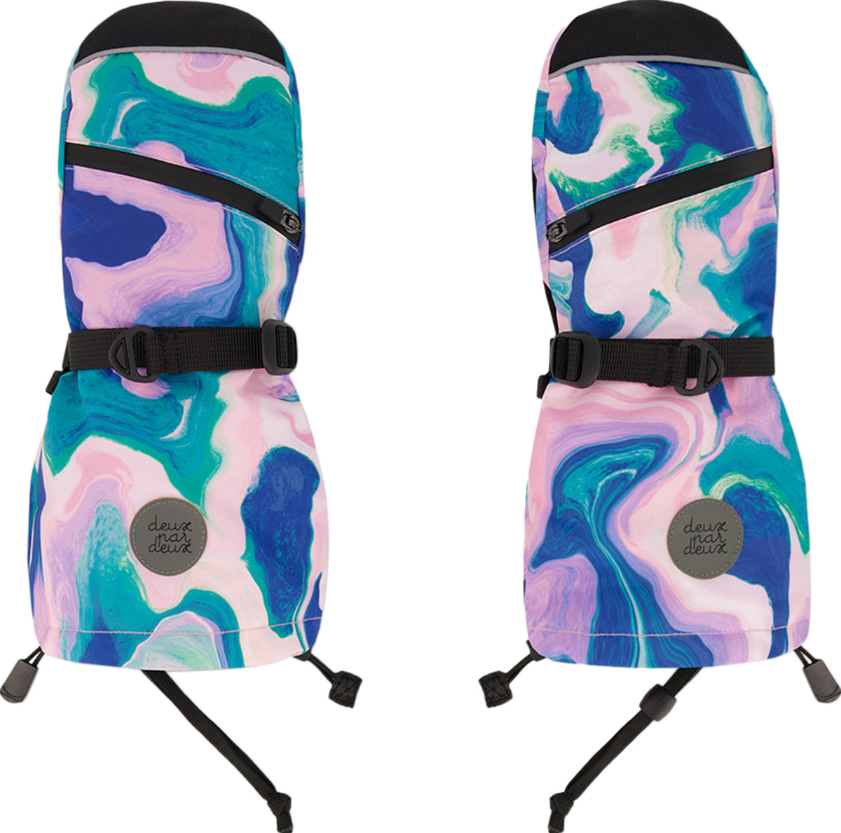 Deux par Deux Mittens with String - Kids | Altitude Sports