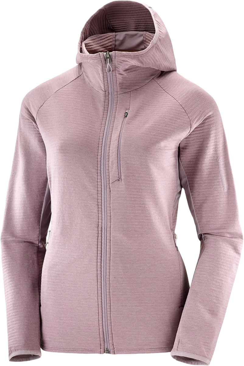 Salomon Essential Lightwarm Full Zip Midlayer Jacket - Women's ...