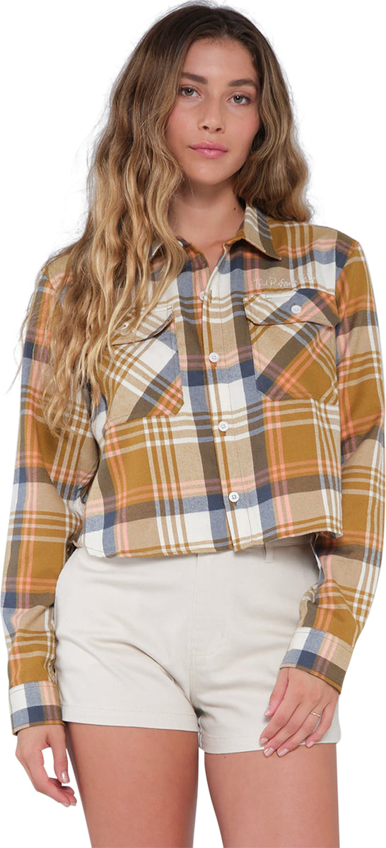 SALTY CREW Golden Age Crop Flannel Shirt - Women's | Altitude Sports