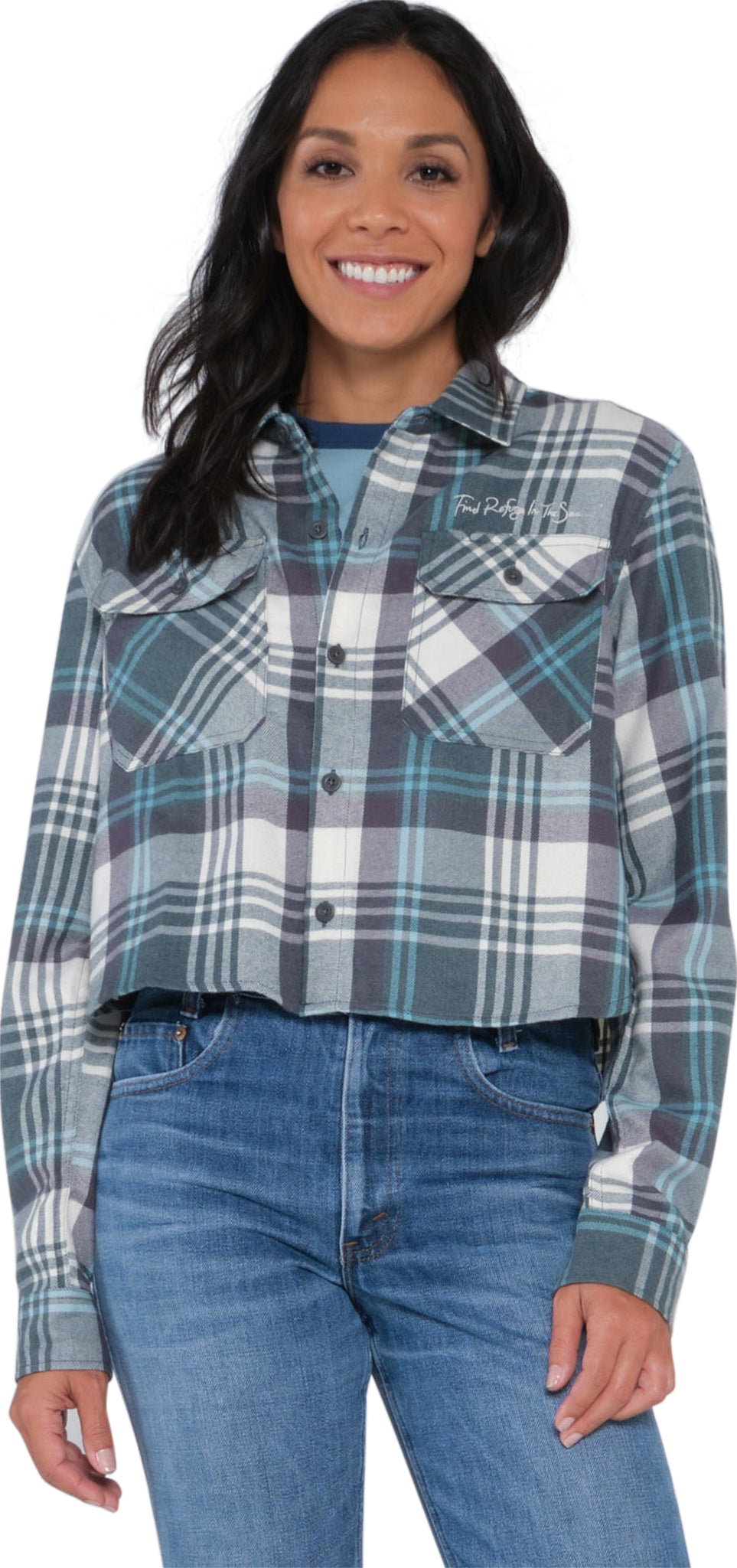 SALTY CREW Golden Age Crop Flannel Shirt - Women's | Altitude Sports