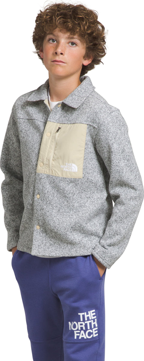 The North Face Sweater Fleece Button Down Jacket - Boys | Altitude Sports