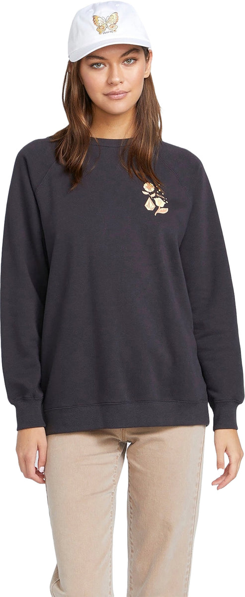 Volcom Sun Keep Magic Boyfriend Crew Neck Sweatshirt - Women's ...
